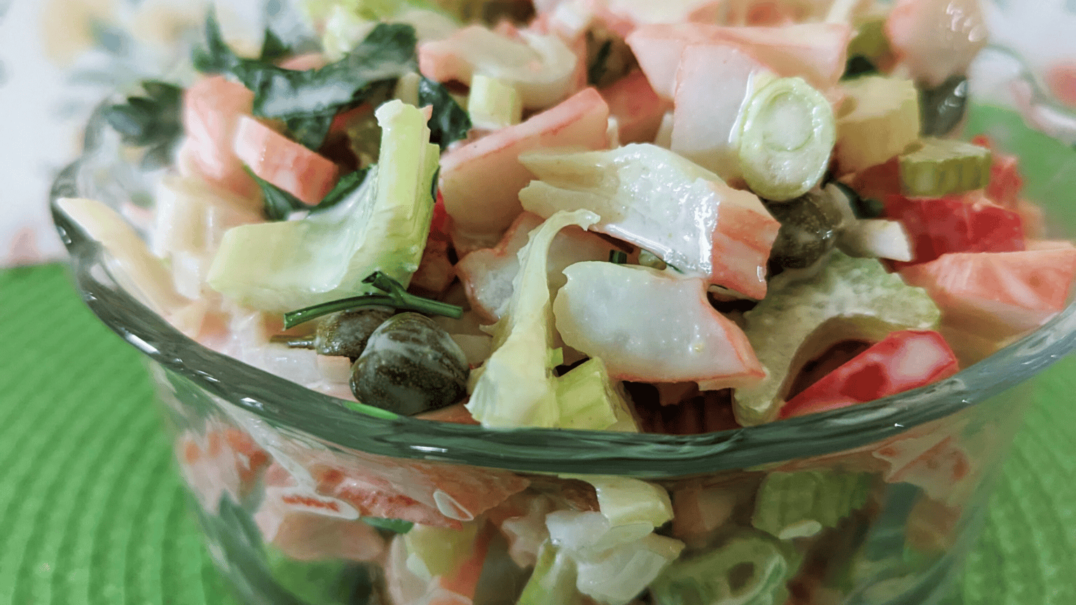 Easy Faux Crab Salad Recipe With Dijonnaise Dressing - A Cents For Cookery