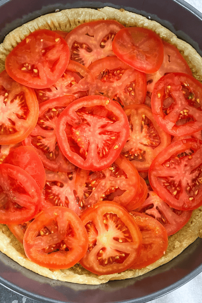 The Best Tomato Tart With Basil Pesto and Burrata Cheese - A Cents For ...