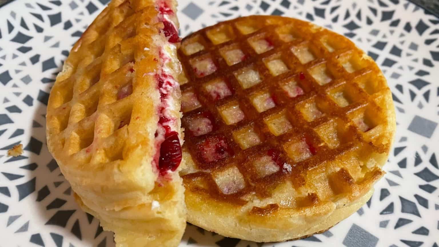 Sweet Frozen Waffle Grilled Breakfast Cheese Sandwich. - A Cents For ...