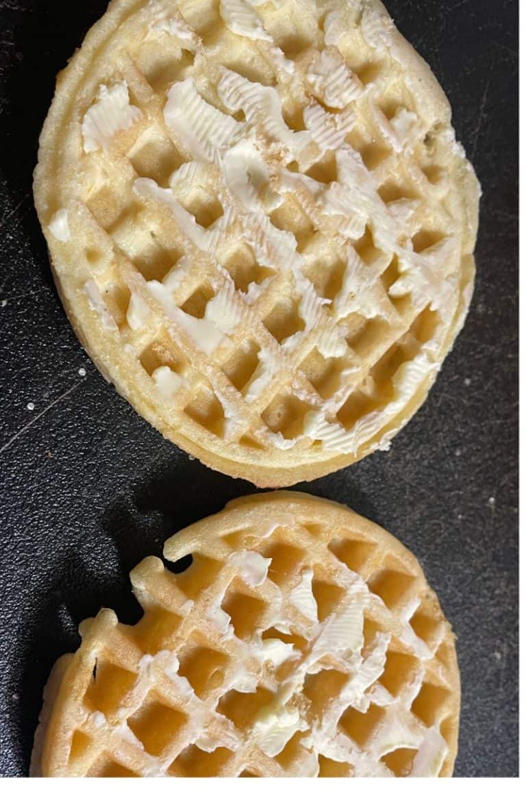 Sweet Frozen Waffle Grilled Breakfast Cheese Sandwich. - A Cents For ...