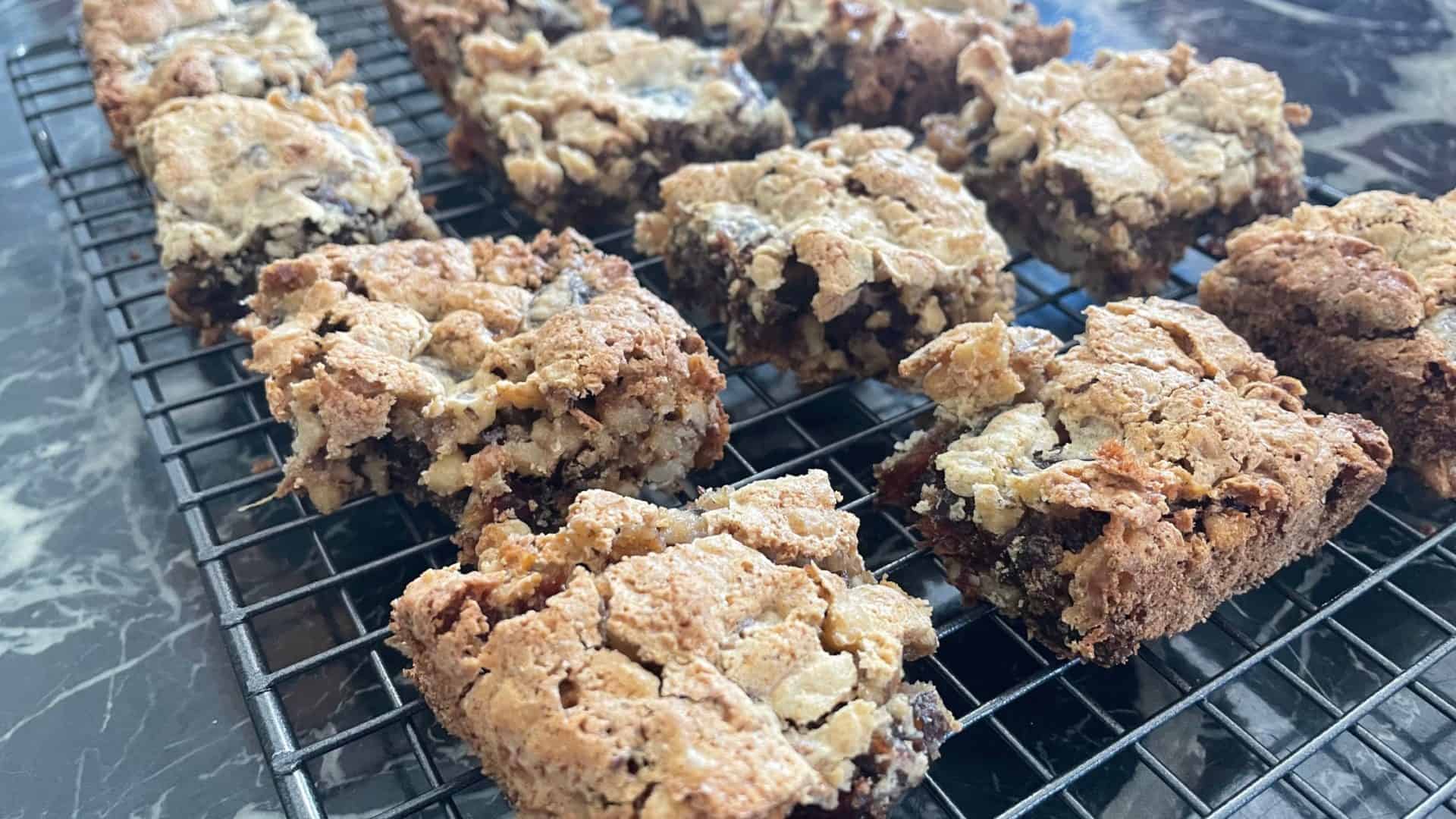 Chewy Date and Nut Squares - Cents For Cookery