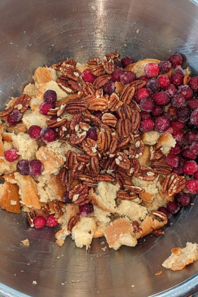 Homey Cranberry Pecan Chai Bread Pudding With Vanilla Chai Cream Sauce ...