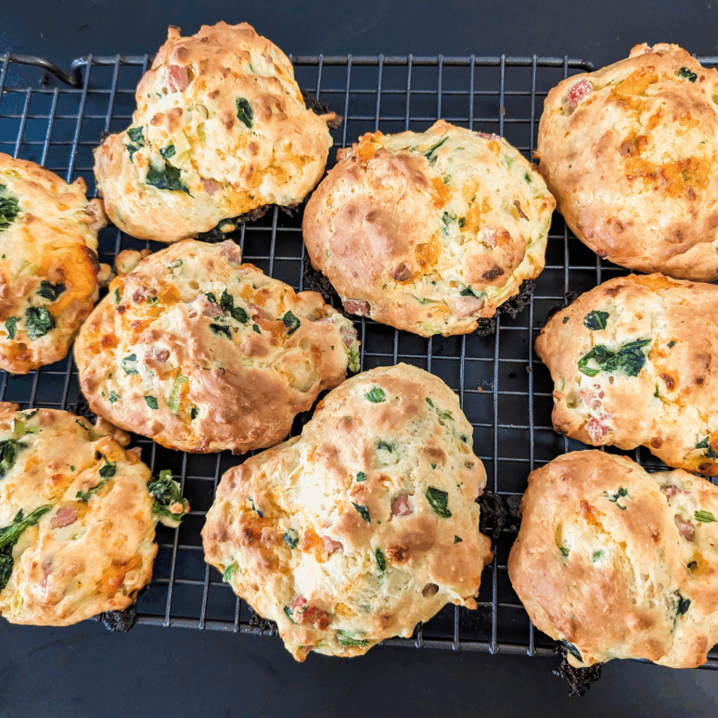 Ham and Cheese Buns (No Yeast Recipe) - Cents For Cookery