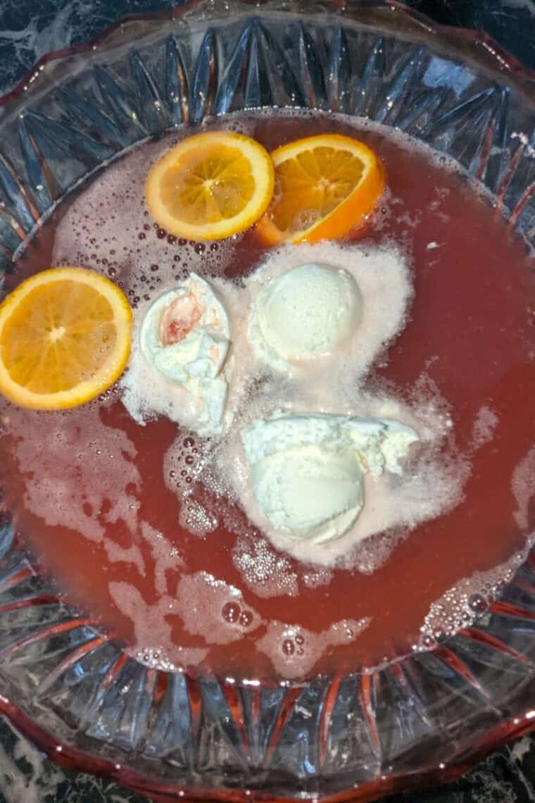 Easy Snowball Christmas Punch A Kid-Friendly Party Drink - A Cents For ...