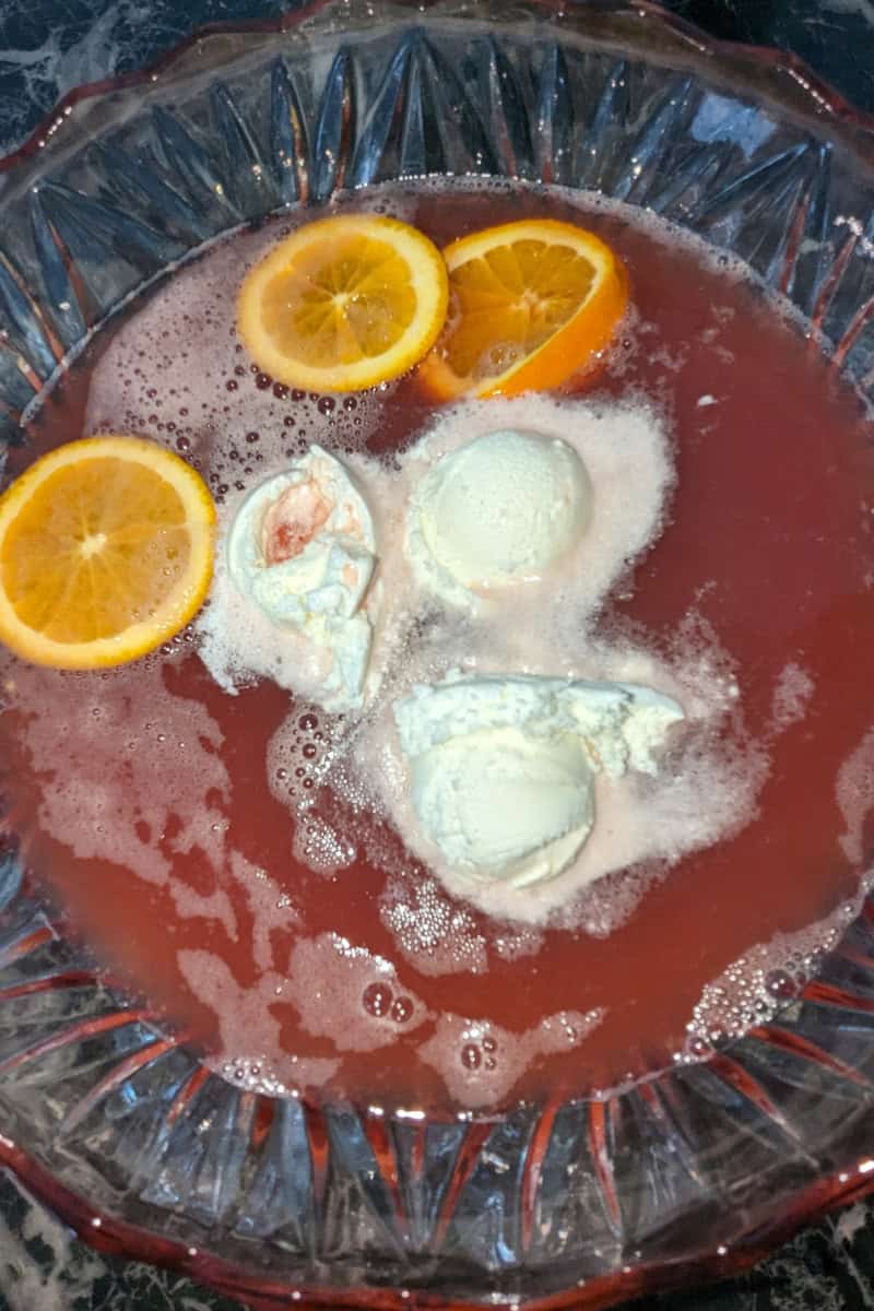 Easy Snowball Christmas Punch A Kid-Friendly Party Drink - A Cents For ...