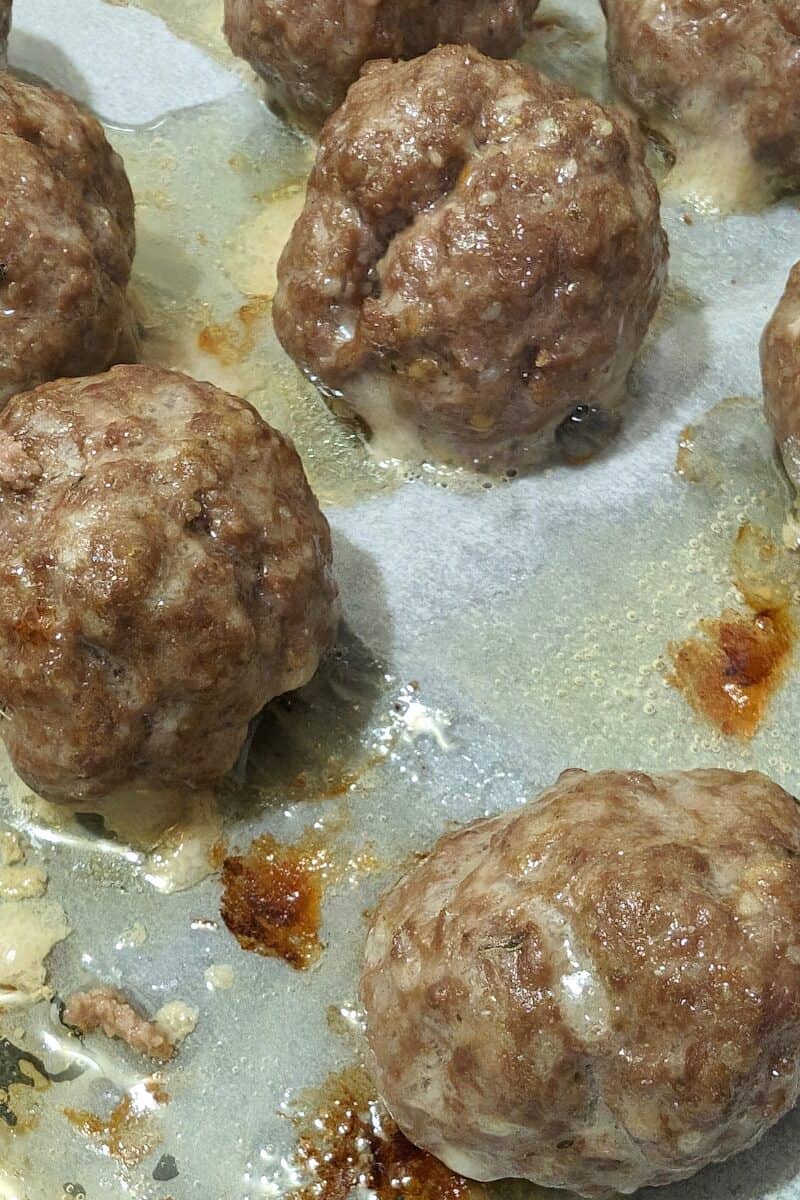 The Best Baked Garlic Parmesan Meatballs In 25 Mins. - Cents For Cookery