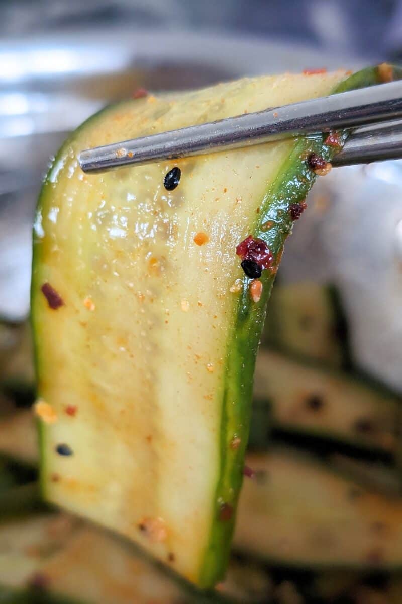 Quick & Easy Asian Cucumber Same-Day Pickle With Togarashi - A Cents ...