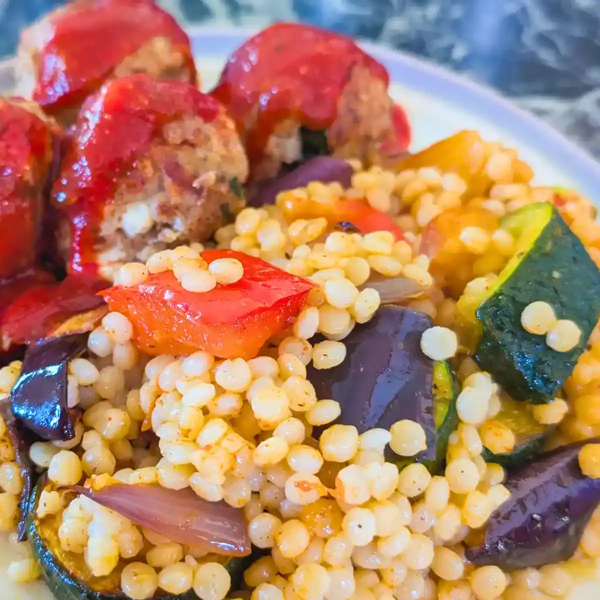 Sheet Pan Mediterranean Roast Vegetables With Pearl Couscous - Cents ...