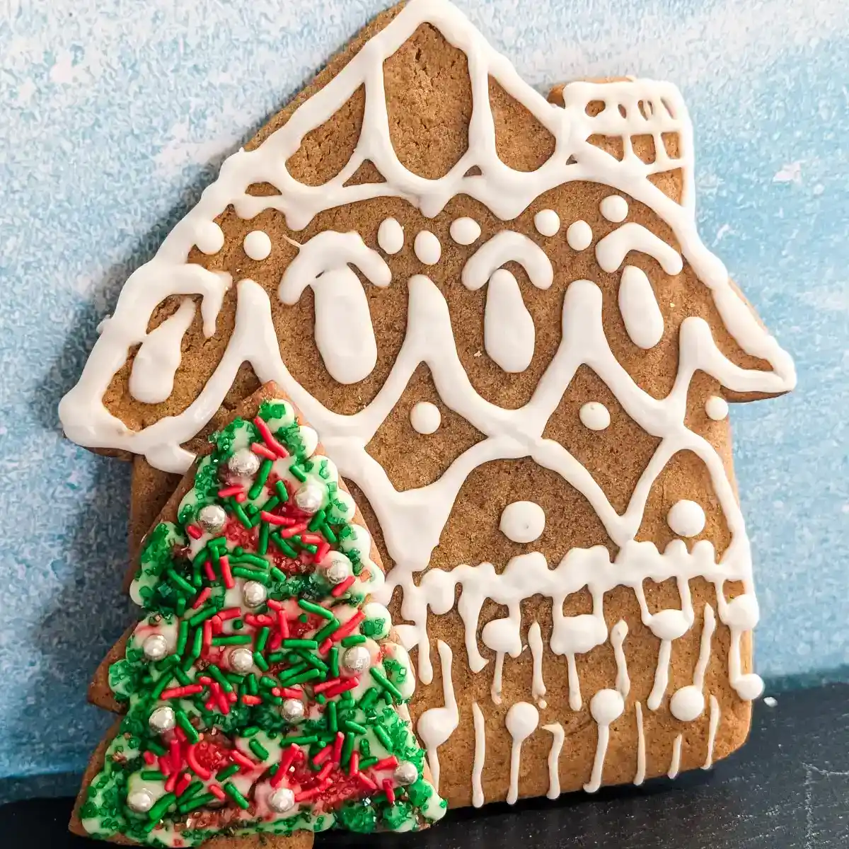 Gingerbread House Cut-Out Cookies With Template - Cents For Cookery