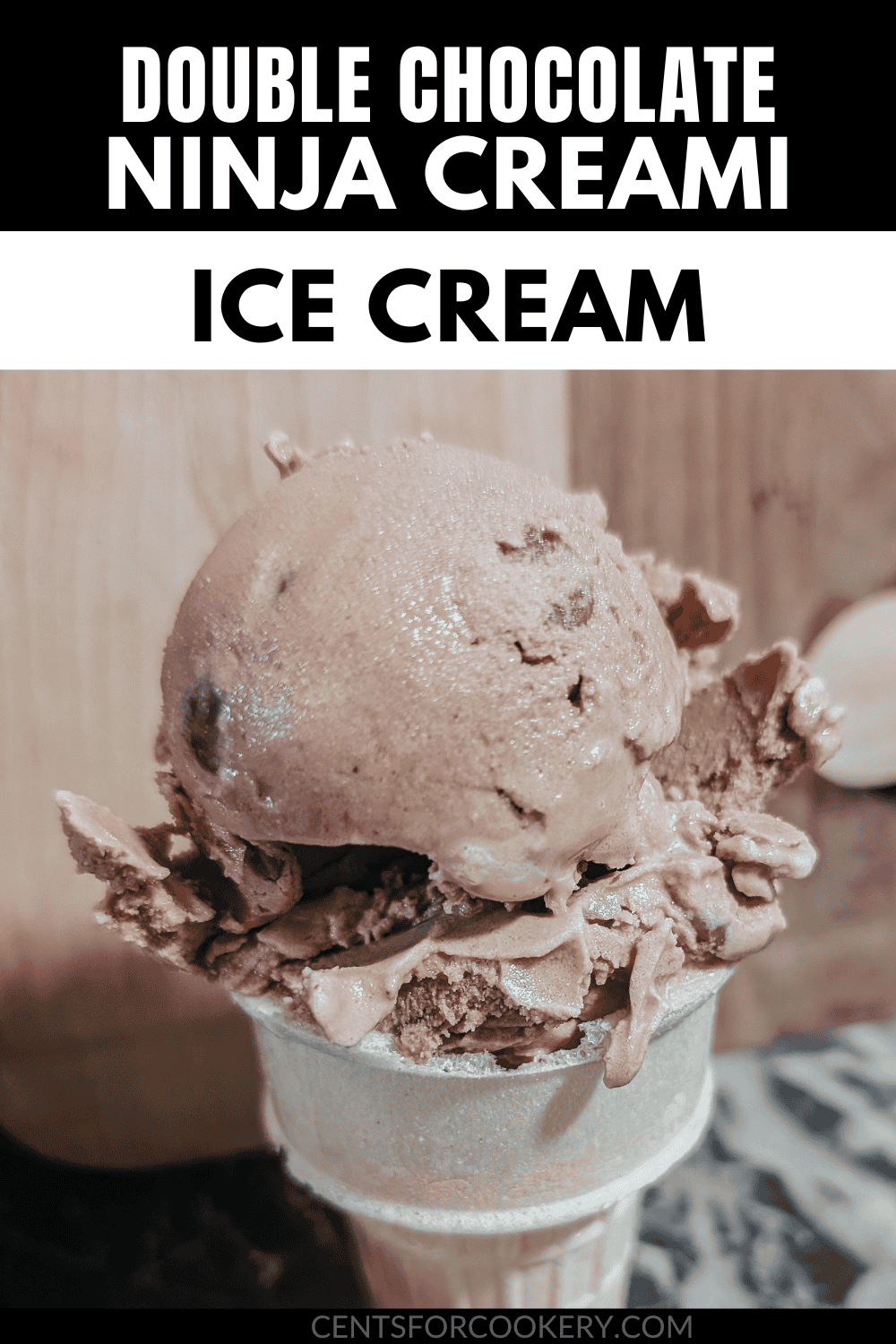 Double Chocolate Ninja Creami Ice Cream - Cents For Cookery